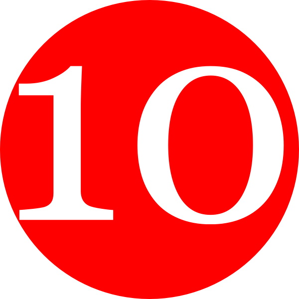 Red 10 Numbers PNG Transparent Background 600x600px - Filesize: 22752kb ...