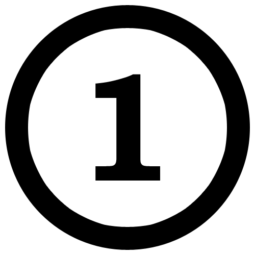 One Black 1 Numbers PNG Transparent Background 500x500px - Filesize ...