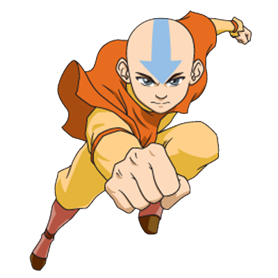 Aang Secret Santa, Flying PNG Transparent Background 400x400px ...