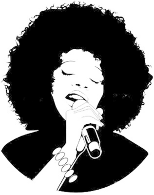 Afro Singer Vectory PNG Transparent Background 316x400px - Filesize ...