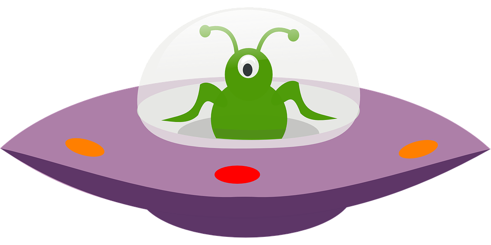 Ufo Driving Green Alien PNG Transparent Background 960x480px - Filesize ...
