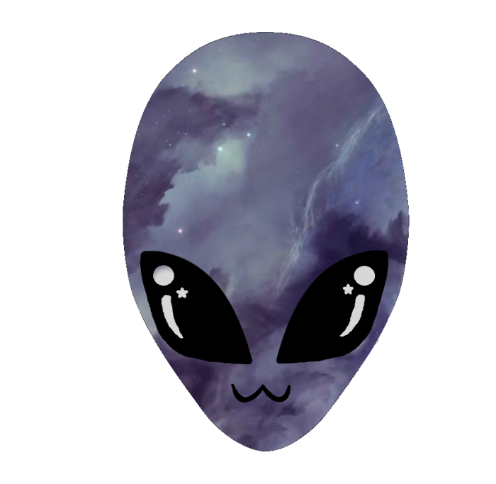 Smiling Purple Alien Face Clipart PNG Transparent Background 700x683px ...