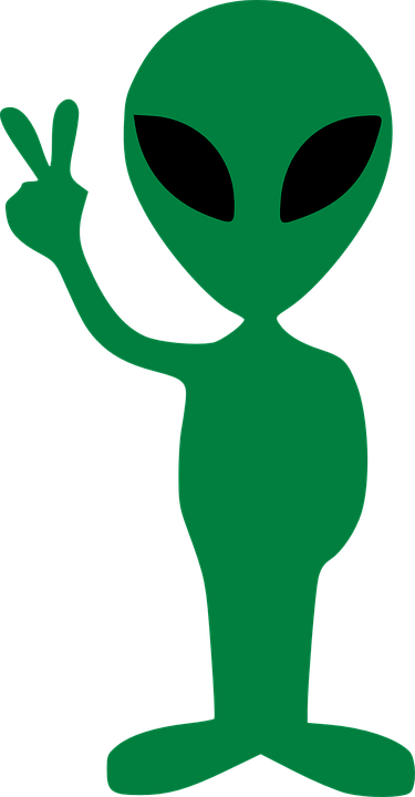 Alien Gesture Peace Victory Free Vector Graphic Pixabay PNG Transparent ...