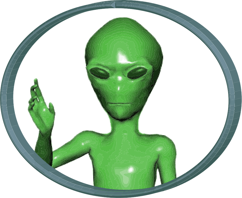 Green Alien Icon Image PNG Transparent Background 941x768px - Filesize ...