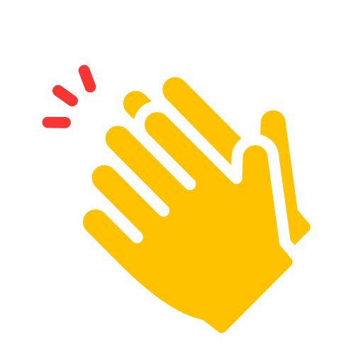 Download Yellow Clipart Of Clapping Hands PNG Transparent Background ...