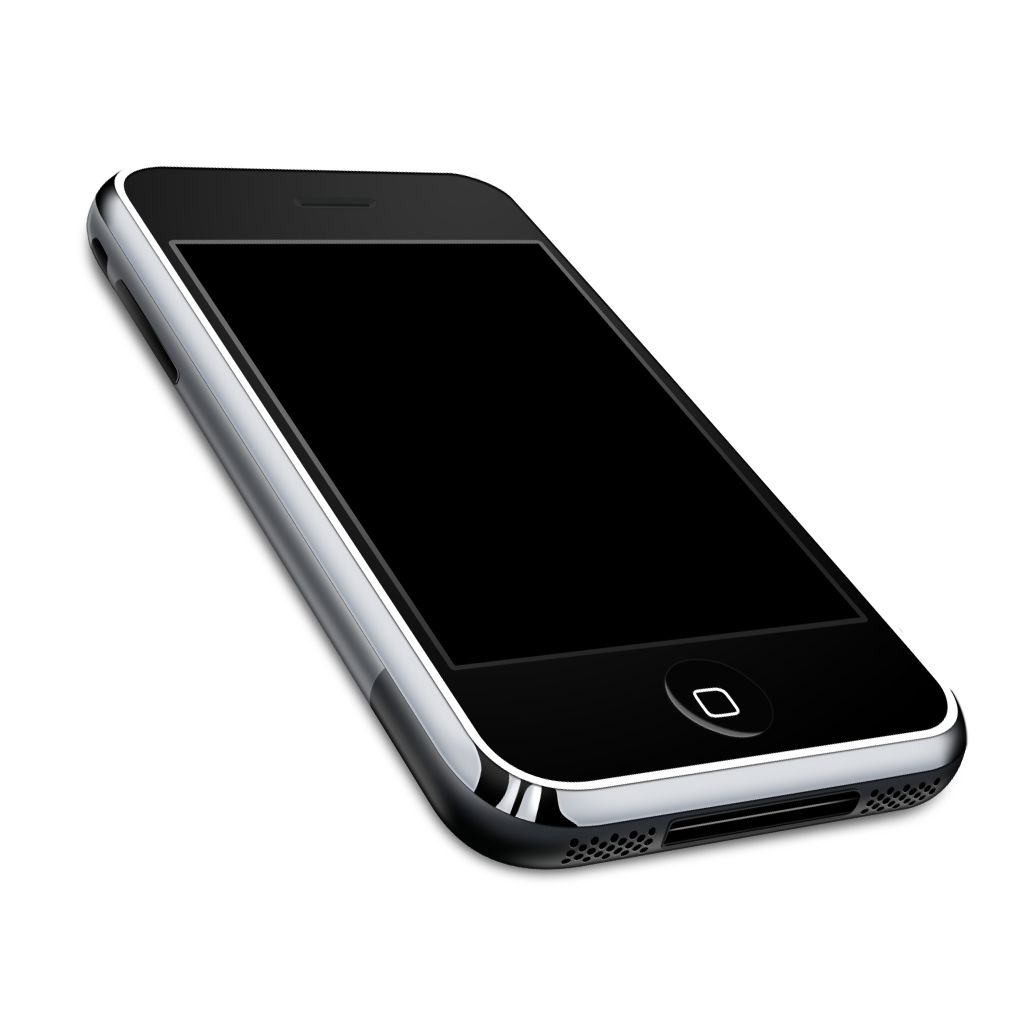 Download Black Apple Iphone Old PNG Transparent Background 1024x1024px ...