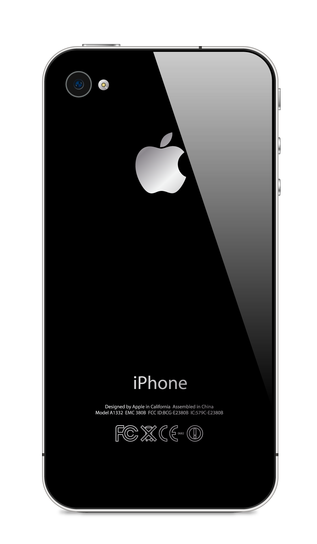 Apple Iphone Back View Picture PNG Transparent Background 1024x1755px ...