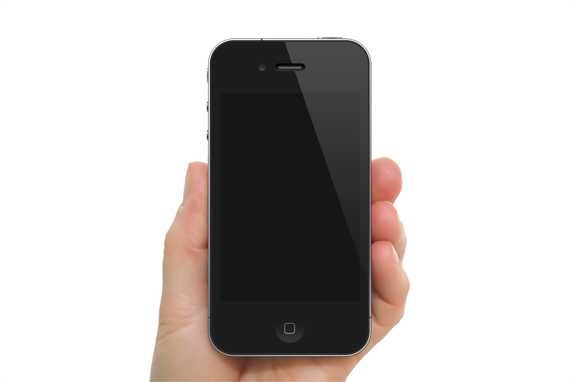 Black Apple Iphone Icon PNG Transparent Background 2000x1333px ...