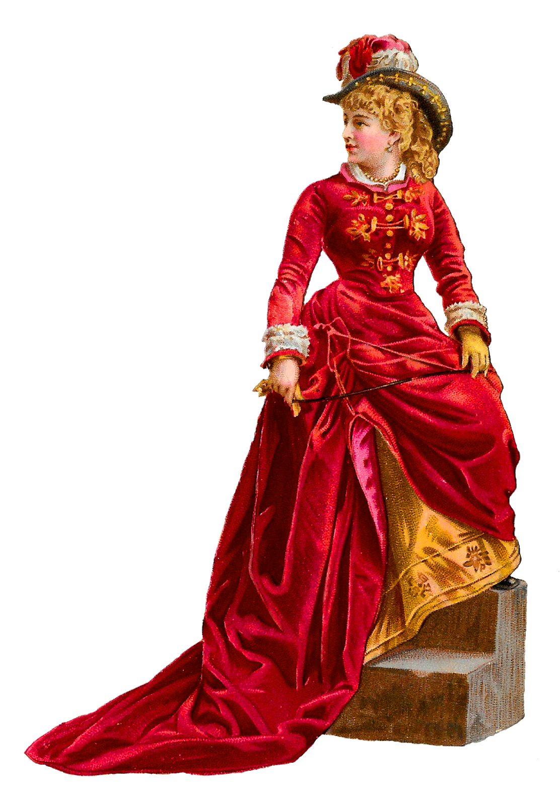 Doll In Red Dress Art Hd PNG Transparent Background 1112x1600px ...