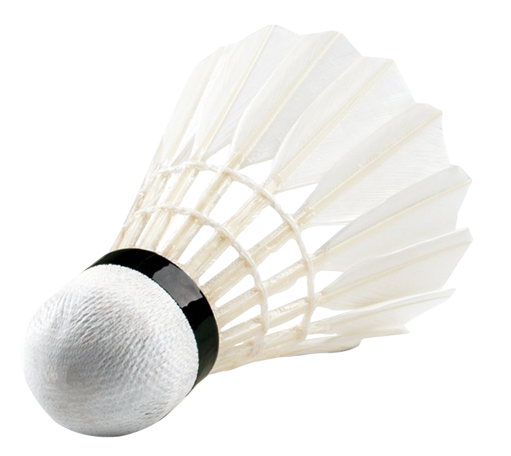 White Badminton Shuttlecock Clipart PNG Transparent Background ...