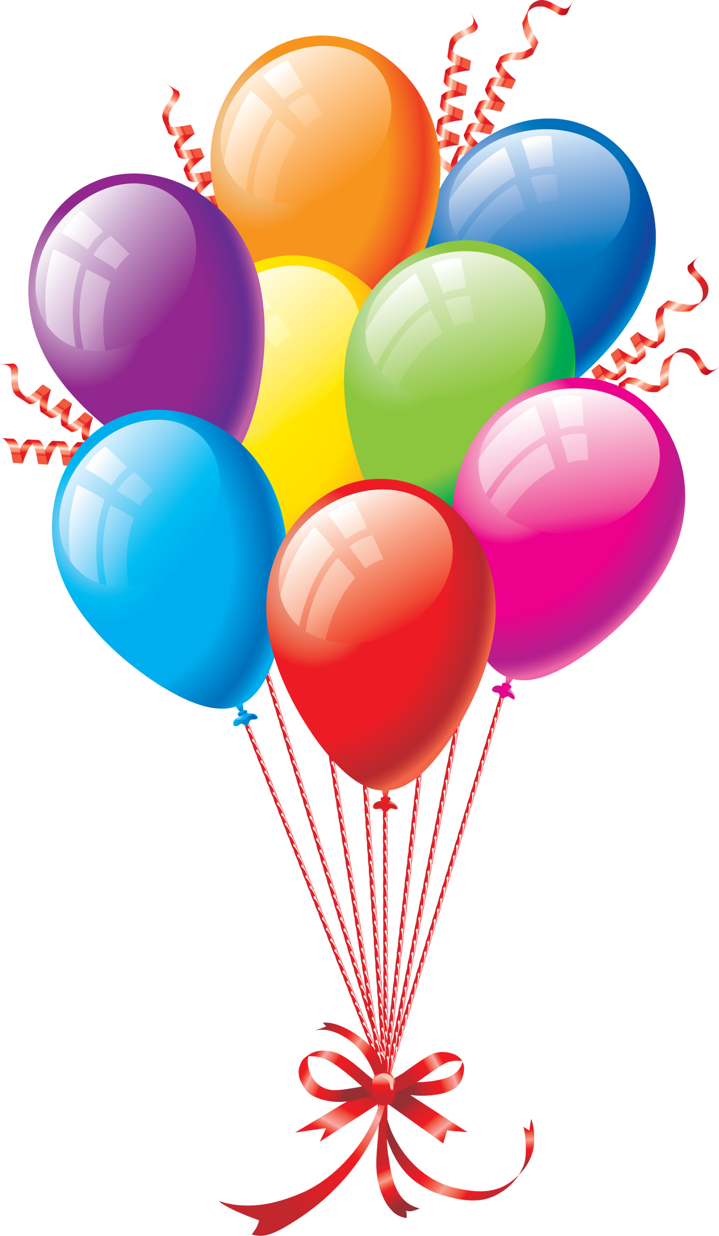 Ribbon Colorful Flying Balloons Download, Fancy, Fun, Time PNG ...