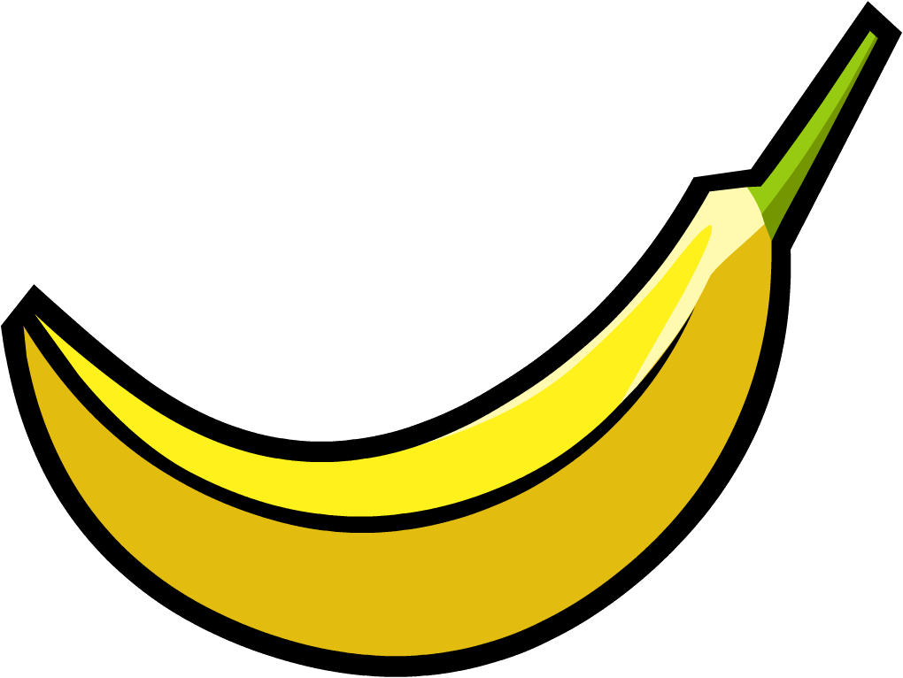 Banana Cut Out PNG Transparent Background 1020x766px - Filesize ...