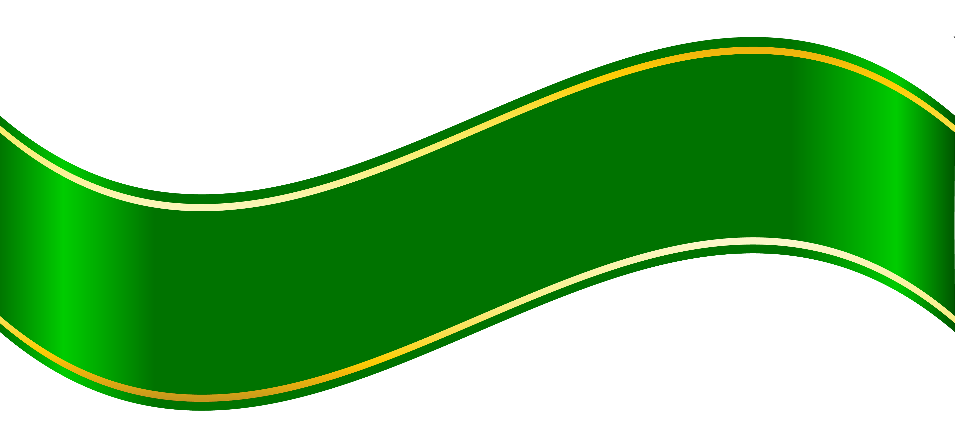 Curve Banner Green PNG Transparent Background 3796x1745px - Filesize ...