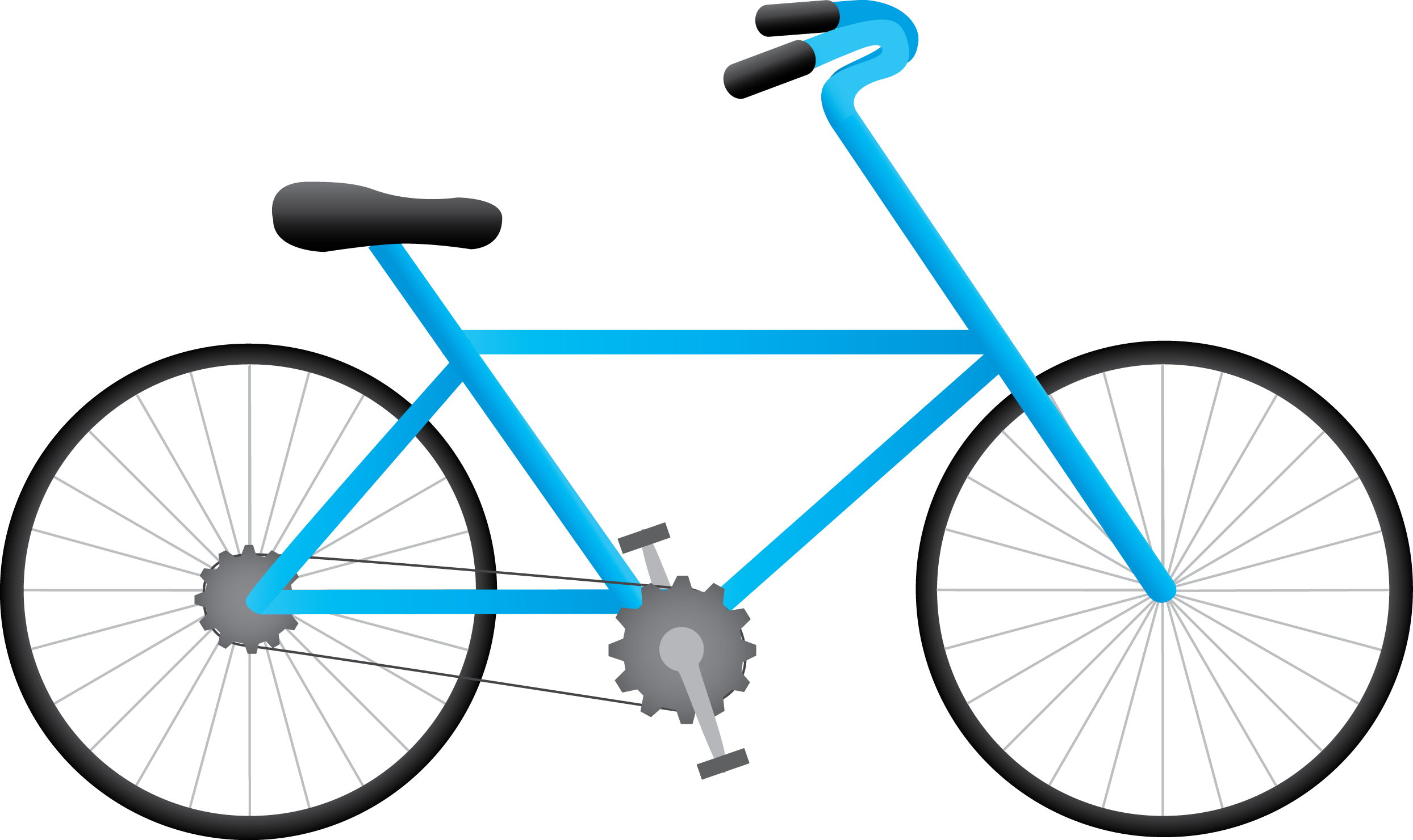 Bicycle Vector PNG Transparent Background 2488x1481px - Filesize ...