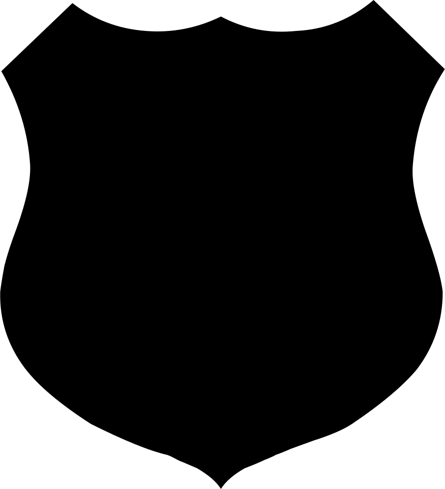 Black Shield Shape Icon Free PNG Transparent Background 892x980px ...