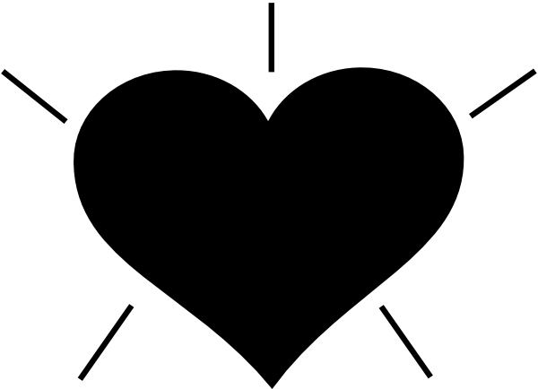 Trembling Black Heart Free PNG Transparent Background 600x434px ...