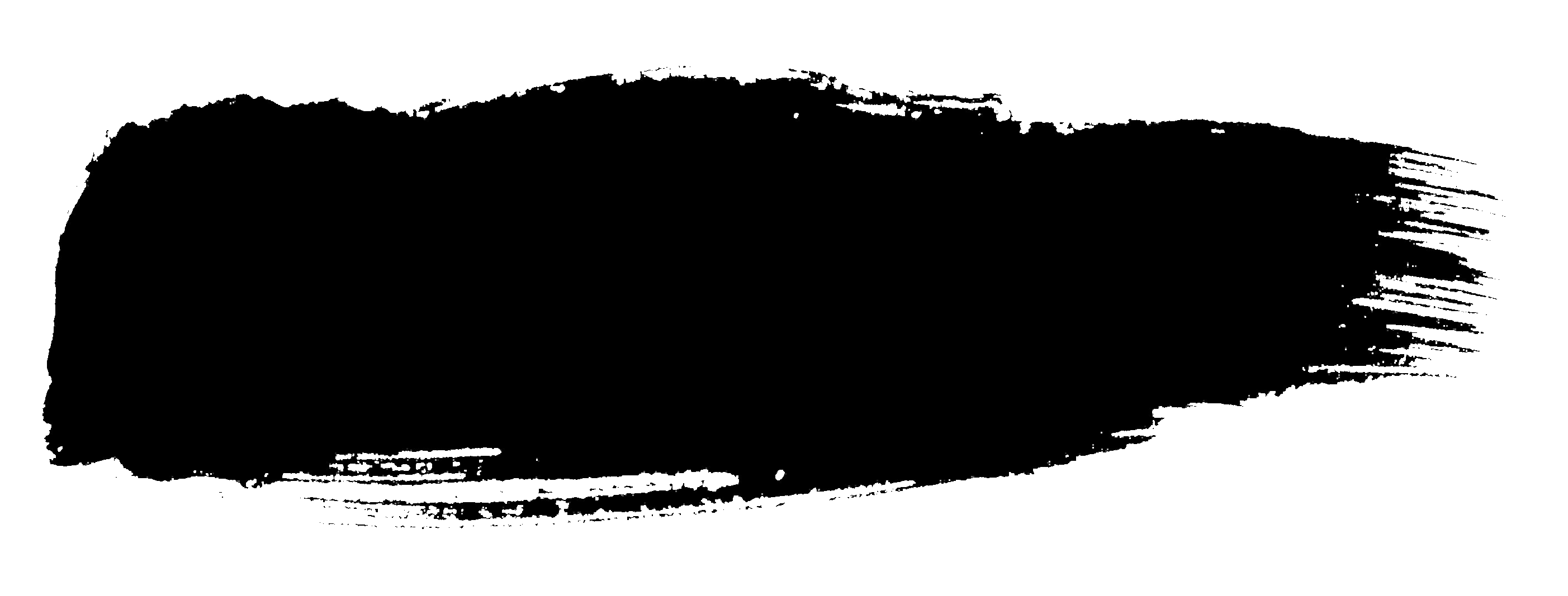 Long Wide Black Brush Stroke Banner PNG Transparent Background ...