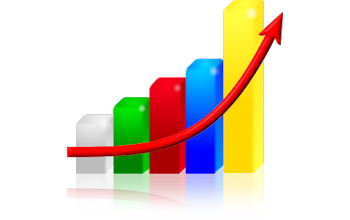Colors Business Growth Chart PNG Transparent Background 350x220px ...