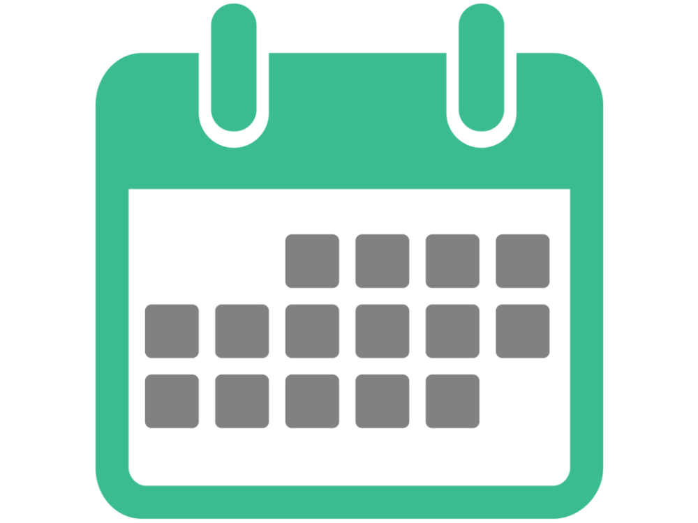 Green Calendar Vector Icon PNG Transparent Background 1000x750px ...