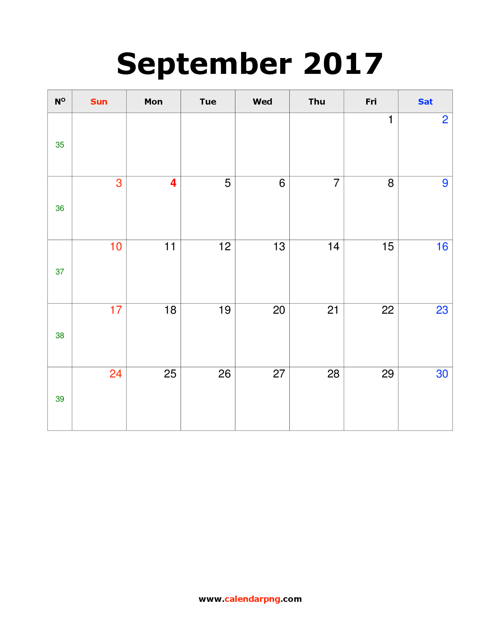 September 2017 Calendar Photo PNG Transparent Background 1600x2070px ...