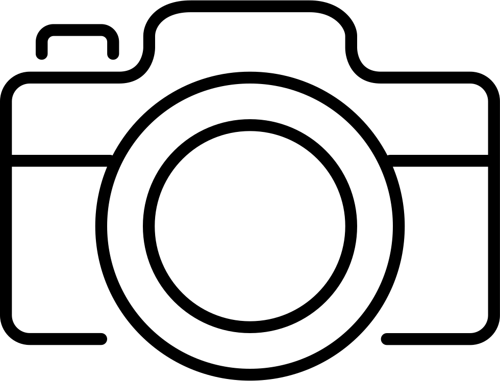 Black Camera Logo Icon With Thin Lines Hd PNG Transparent Background ...