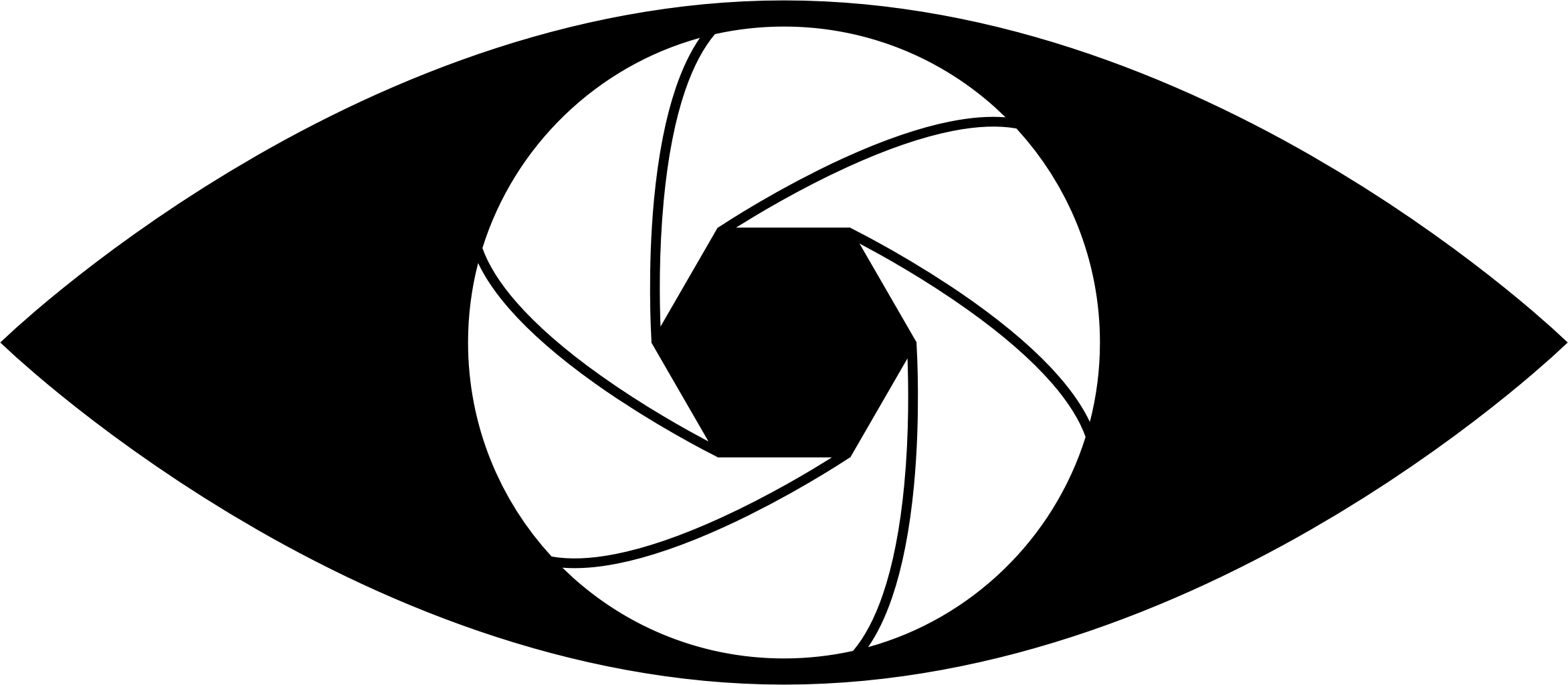 Lens Camera Logo Inside Eye PNG Transparent Background 2344x1024px ...