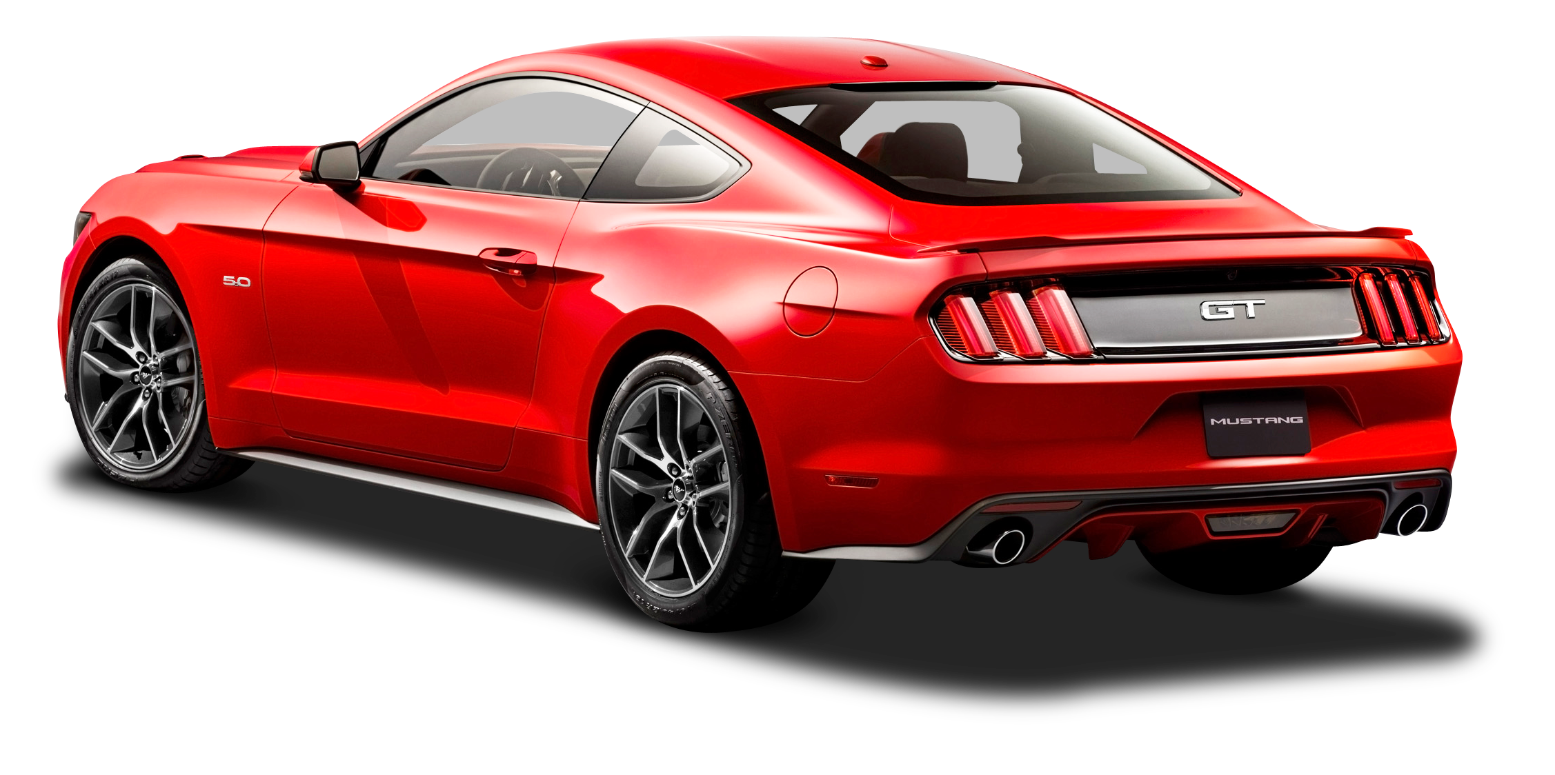 Red Mustang Car Rear View Download PNG Transparent Background ...