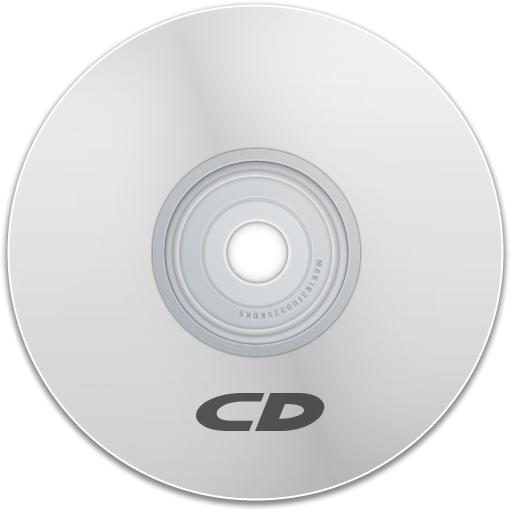 White Real Cd Icon PNG Transparent Background 512x512px - Filesize ...
