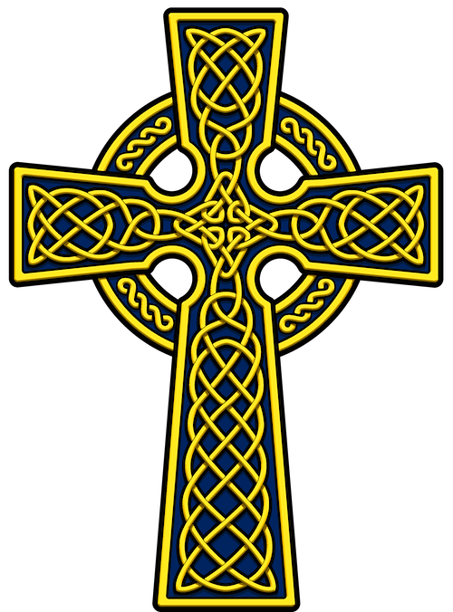 Celtic Cross Clipart Yellow PNG Transparent Background 500x676px ...