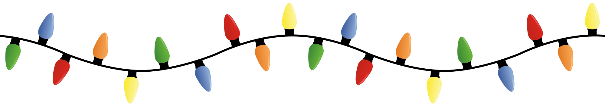 String Double Edged Christmas Lights Free PNG Transparent Background ...