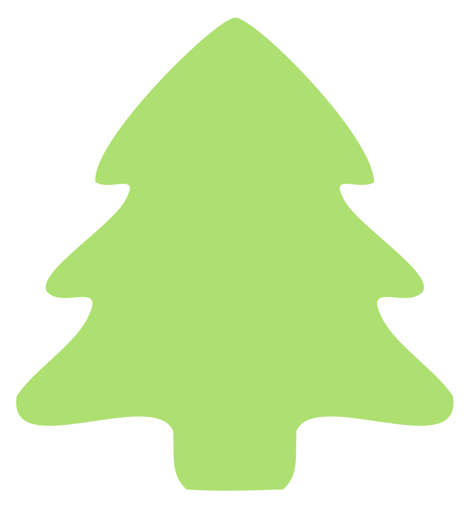Simple Christmas Tree PNG Transparent Background 1979x2136px - Filesize ...