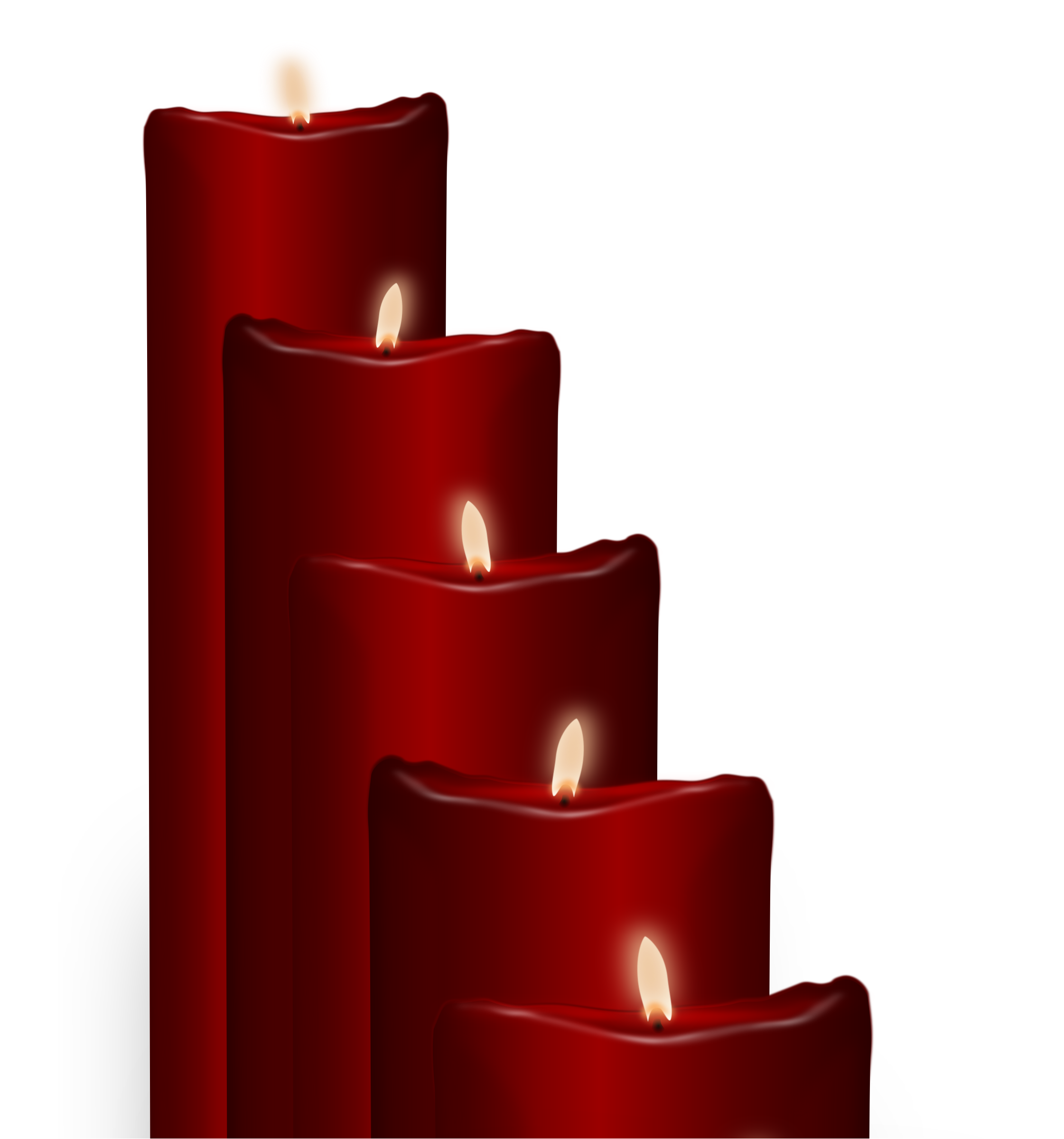 Red Church Candles PNG Transparent Background 2242x2400px - Filesize ...