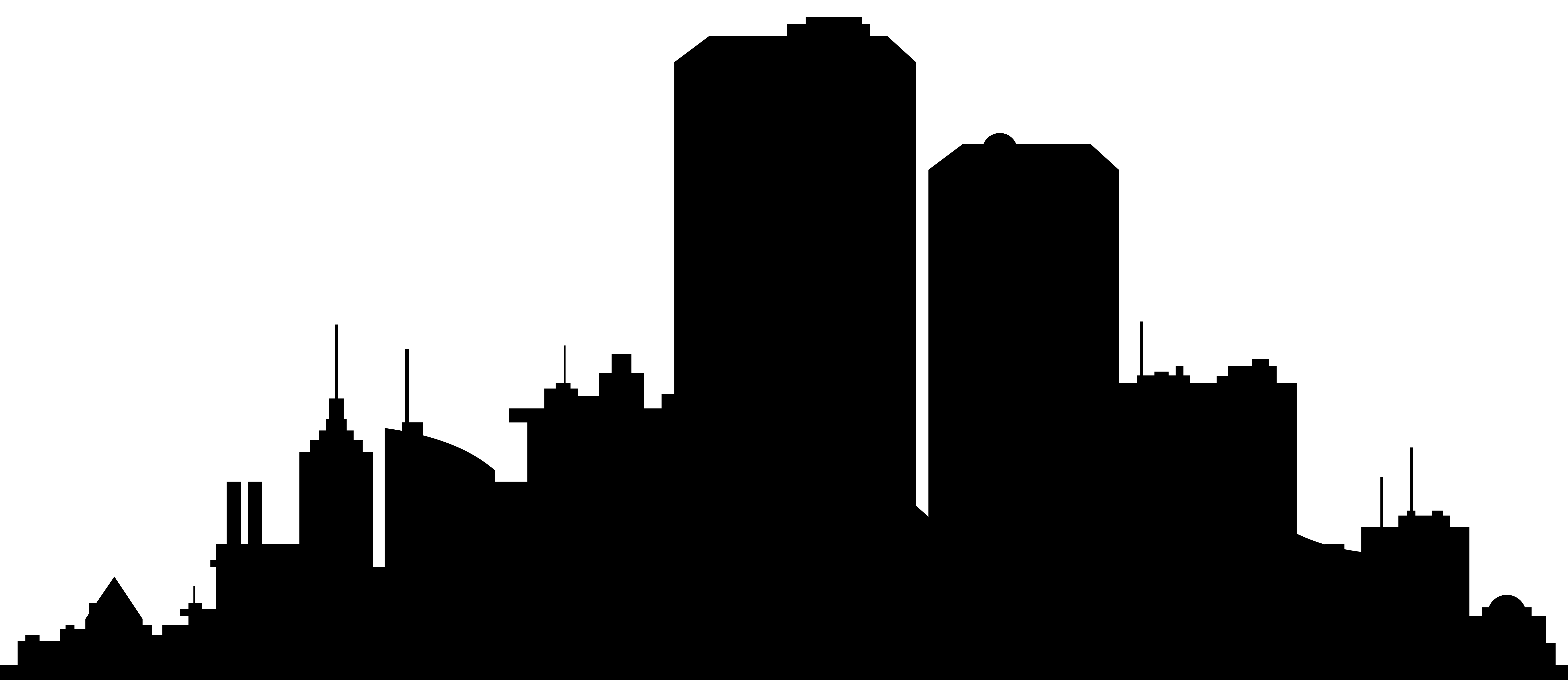 Big Black City PNG Transparent Background 8000x3471px - Filesize ...