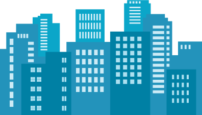 Blue Company Buildings Graphic Illustration Clipart PNG Transparent ...