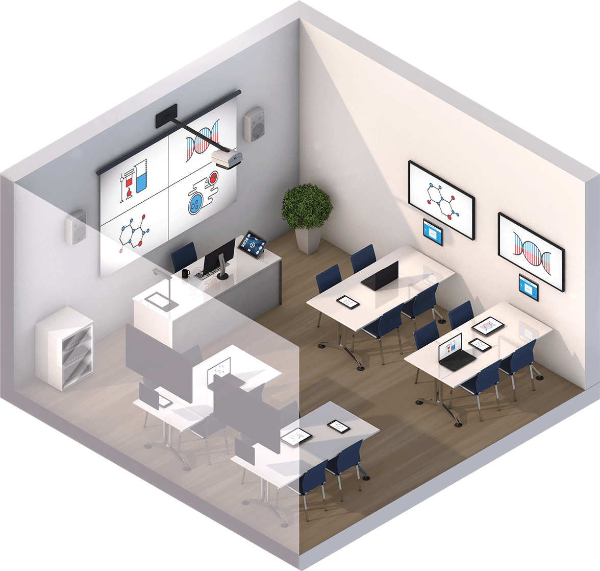 Digital Classroom Hd Design PNG Transparent Background 1176x1118px ...