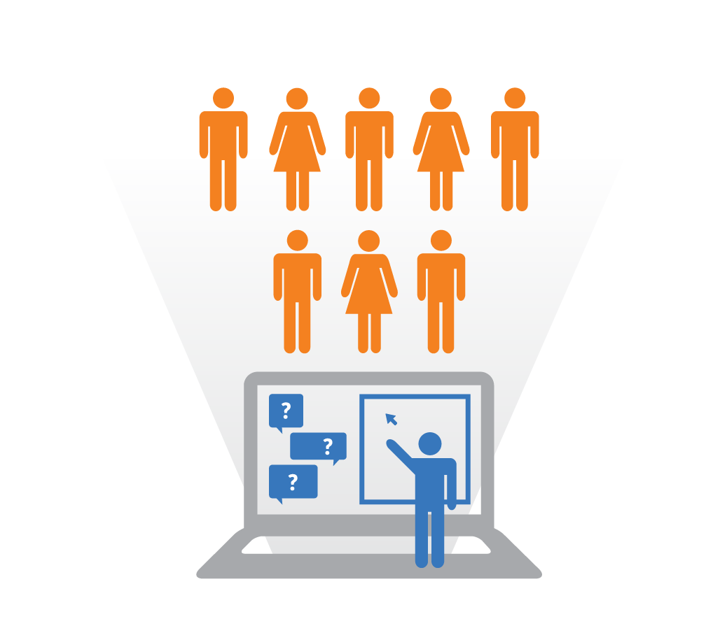 Virtual Lesson Teacher Student And Classroom PNG Transparent Background ...