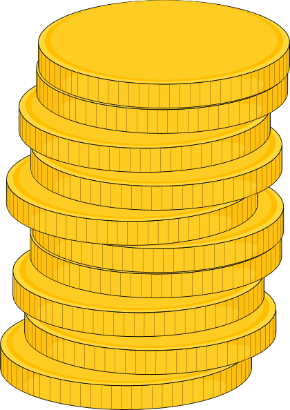 Coin Stack Vector PNG Transparent Background 420x594px - Filesize ...