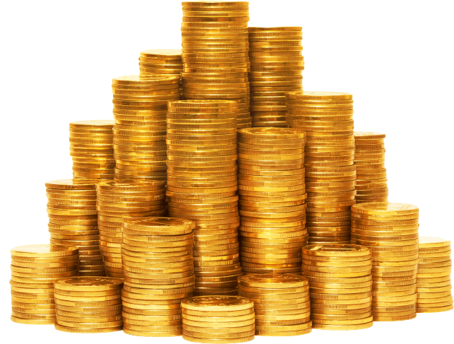 Coin Stack PNG Vector Images with Transparent background - TransparentPNG