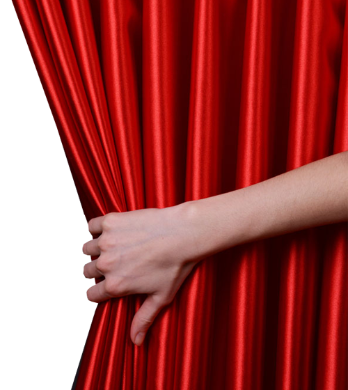 Hand And Red Curtains PNG Transparent Background 500x560px - Filesize ...