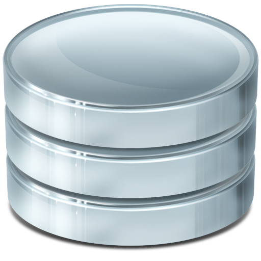 Silver And Blue Database PNG Transparent Background 512x512px ...