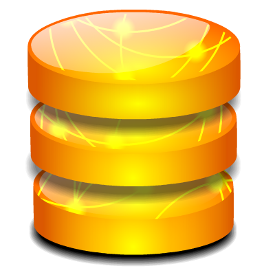 Gold Database High Quality Picture PNG Transparent Background 400x400px