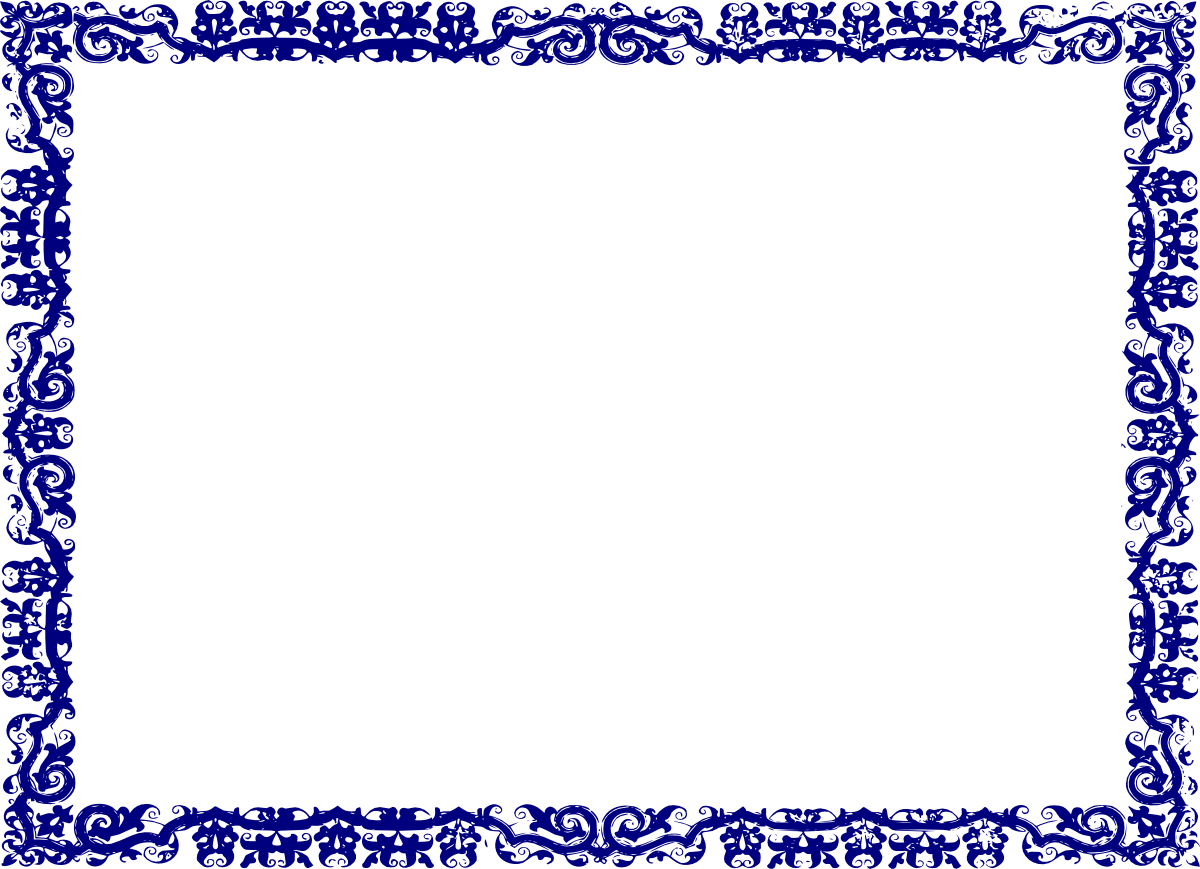 Decorative Border PNG Transparent Background 1200x869px - Filesize ...