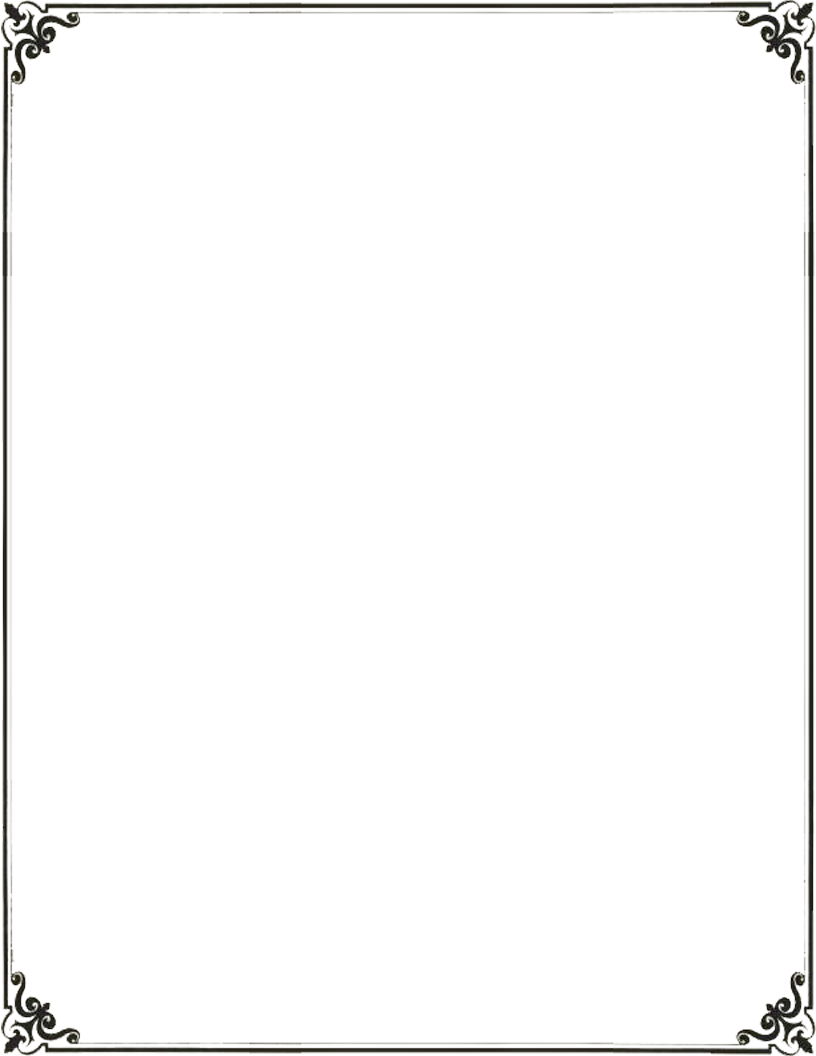 Thin Decorative Border Clipart Hd PNG Transparent Background 816x1056px ...