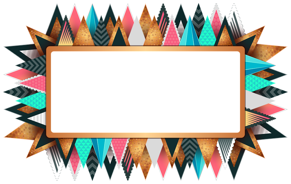 Colorful Shaped Frame Pattern Design PNG Transparent Background ...