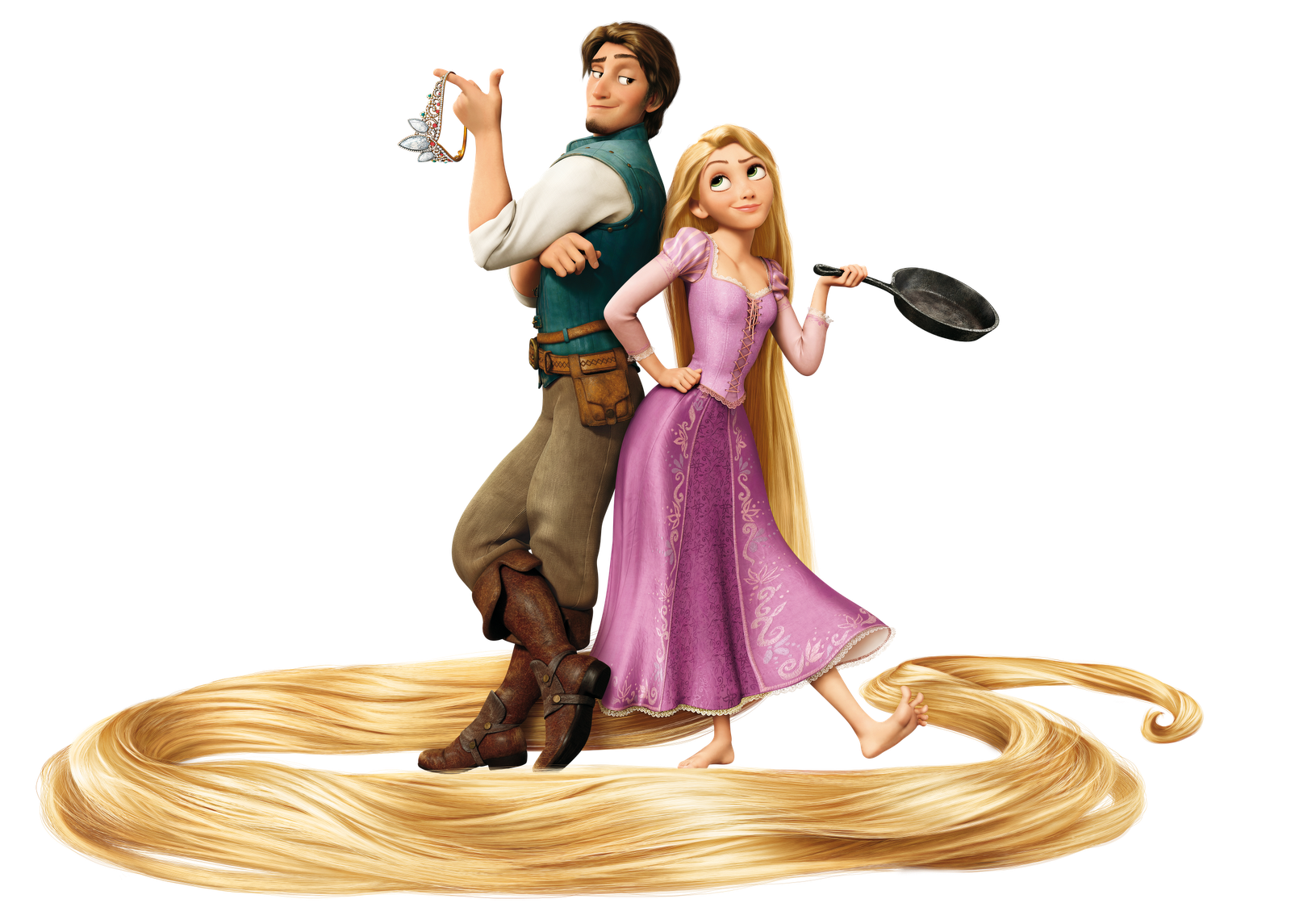 Gold Girl And Man Disney Pascal Pictures PNG Transparent Background ...