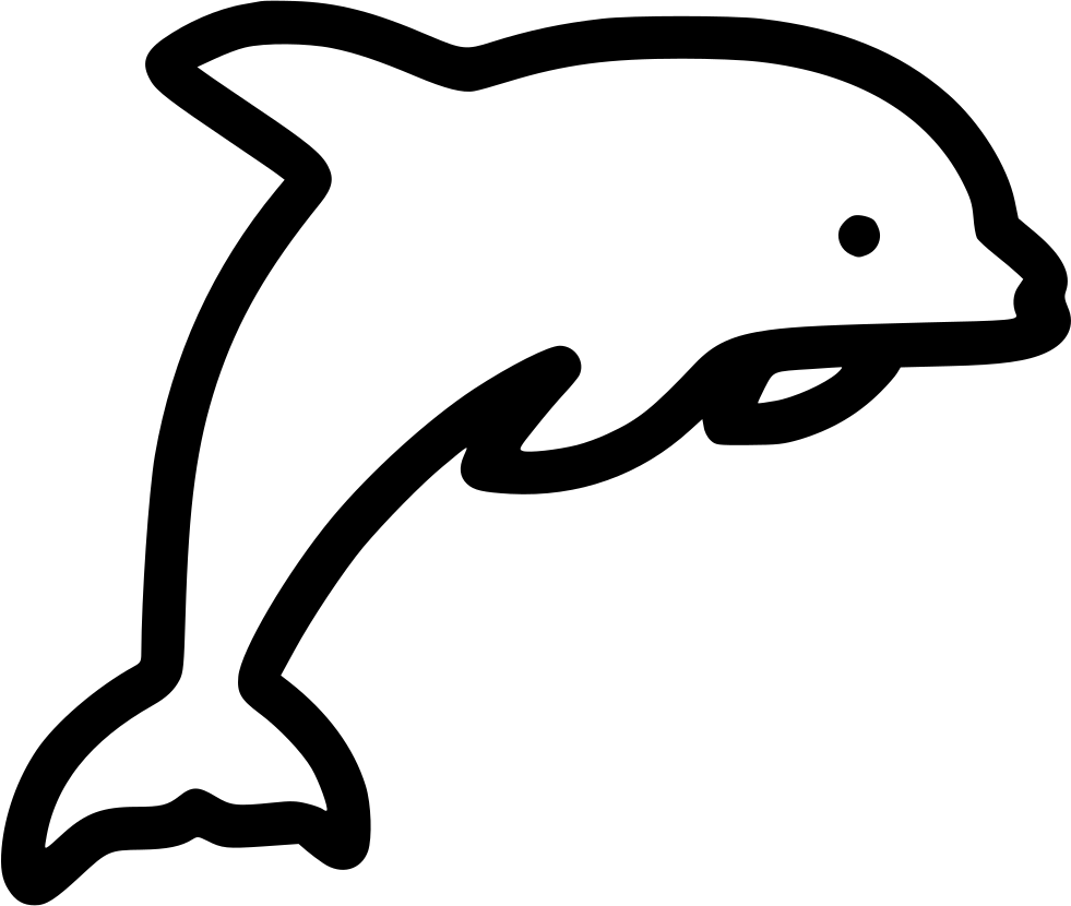 Dolphin Doodle Drawing Download PNG Transparent Background 981x830px ...