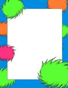 Dr Seuss Border Templates