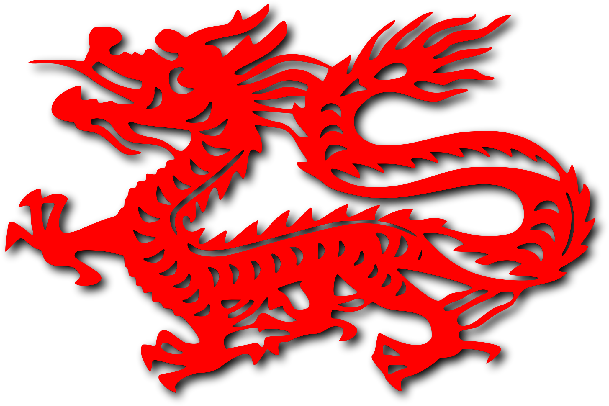 Red Chinese Dragon Cut Out PNG Transparent Background 2064x1376px ...