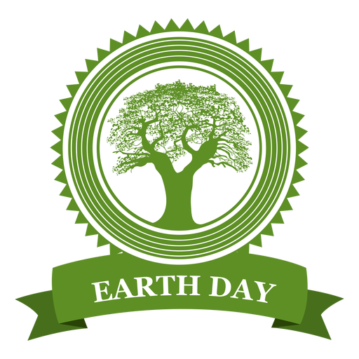 Earth Day Tree Badge PNG Transparent Background 512x512px - Filesize ...