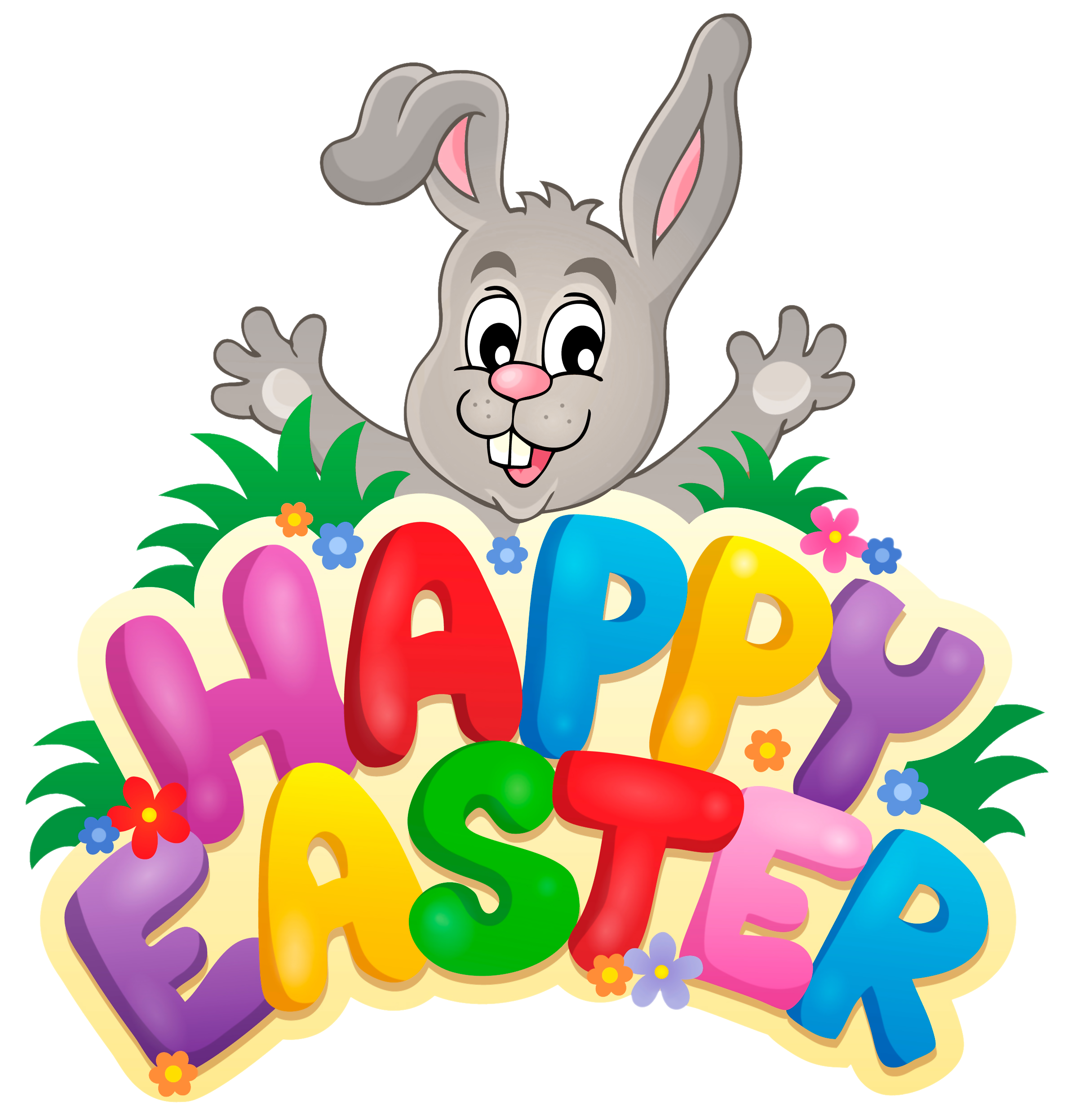 Rabbit Decorated Happy Easter Hd PNG Transparent Background 2377x2492px ...
